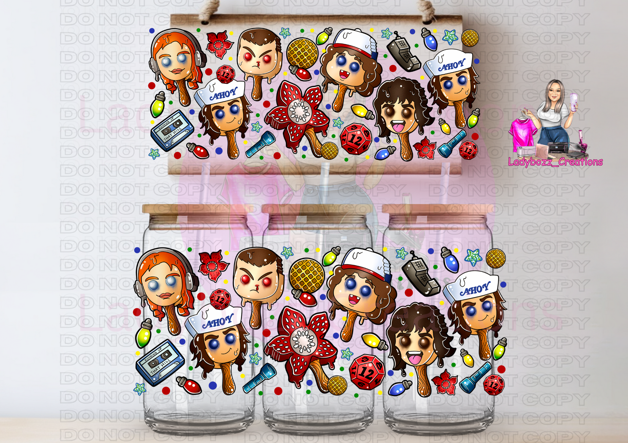 Stranger Things/Uv Wrap/Libbey Cup 27 – Ladybozz_Creations